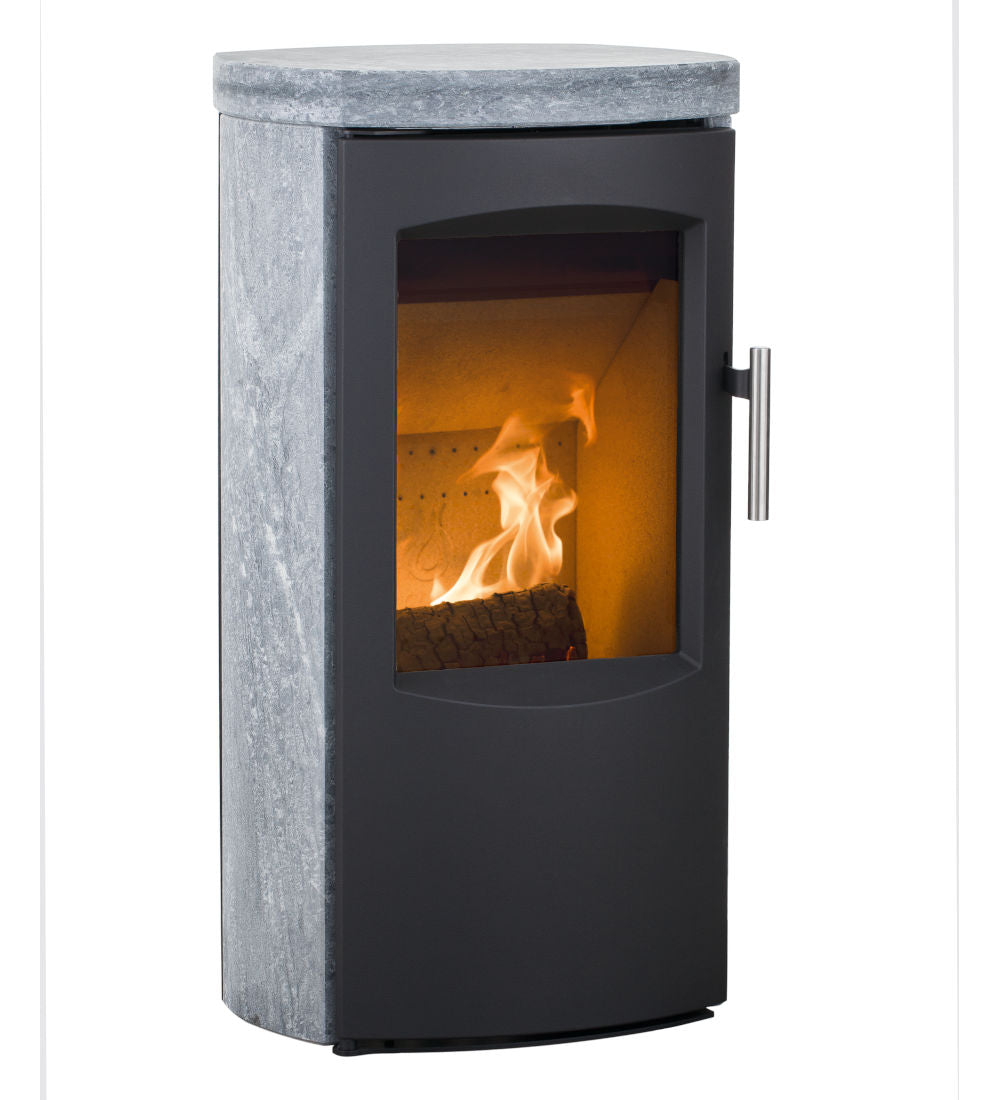Heta Scanline 7B Complete Soapstone 4.5kW Wood Burning / Multifuel Sto