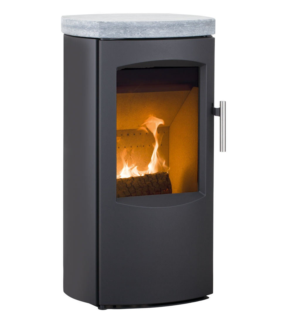 Heta Scanline 7B 4.5kW Wood Burning / Multifuel Stove with Soapstone T