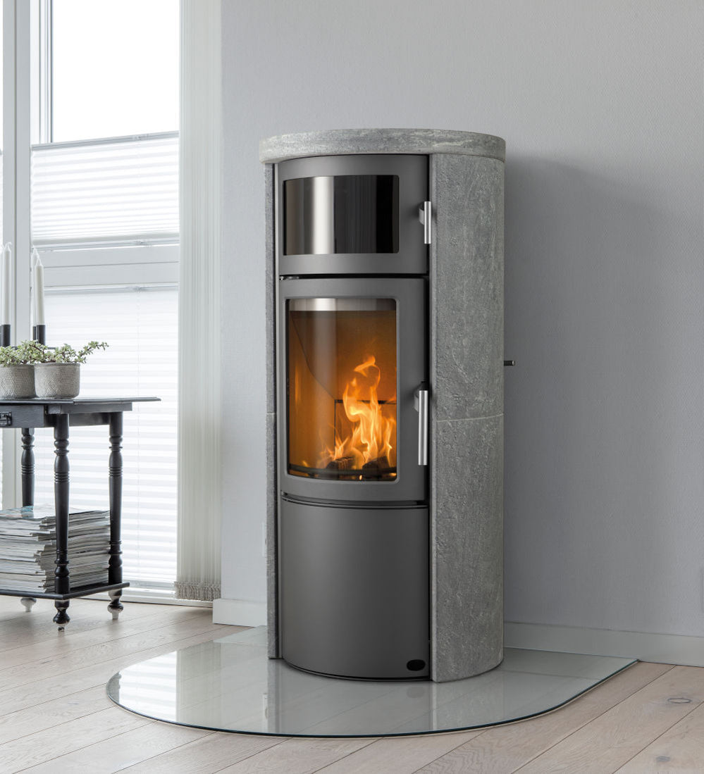 Heta Scanline 520B 6kW Soapstone Wood Stove with Baking Oven