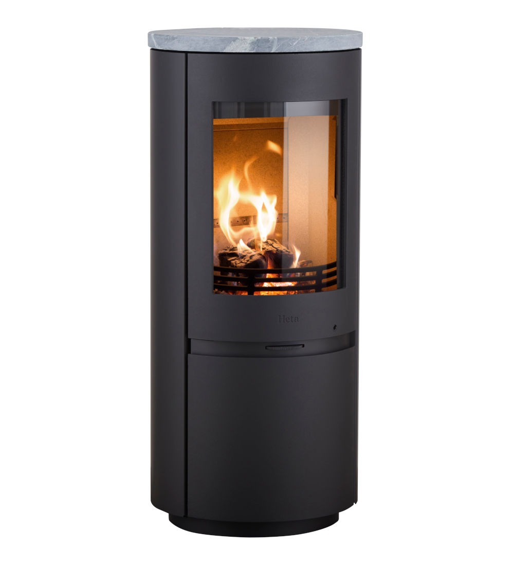 Heta Scanline 8 4.5kW Wood Burning / Multifuel Stove with Soapstone To
