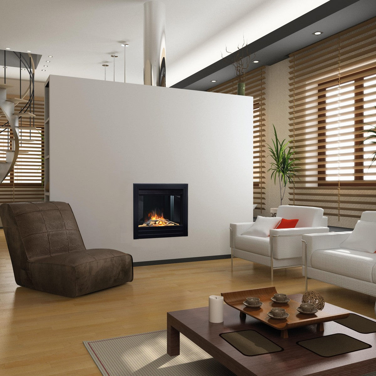 Evonic Topaz Built-in Electric Fireplace