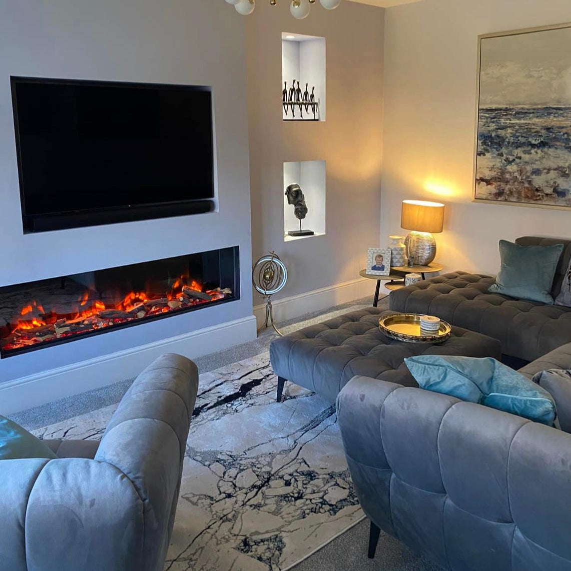 E1300 Icona™ E1300 Widescreen High definition Electric Media Wall Fire